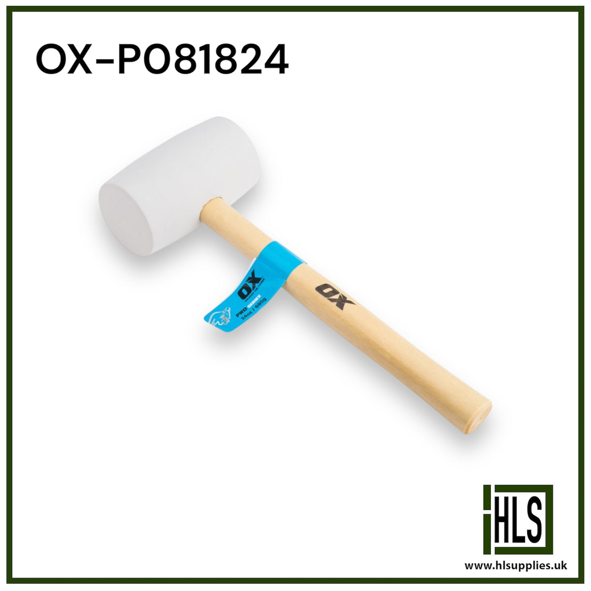 OX-P081824 OX PRO WHITE RUBBER MALLET - 24oz/680g – HLSupplies