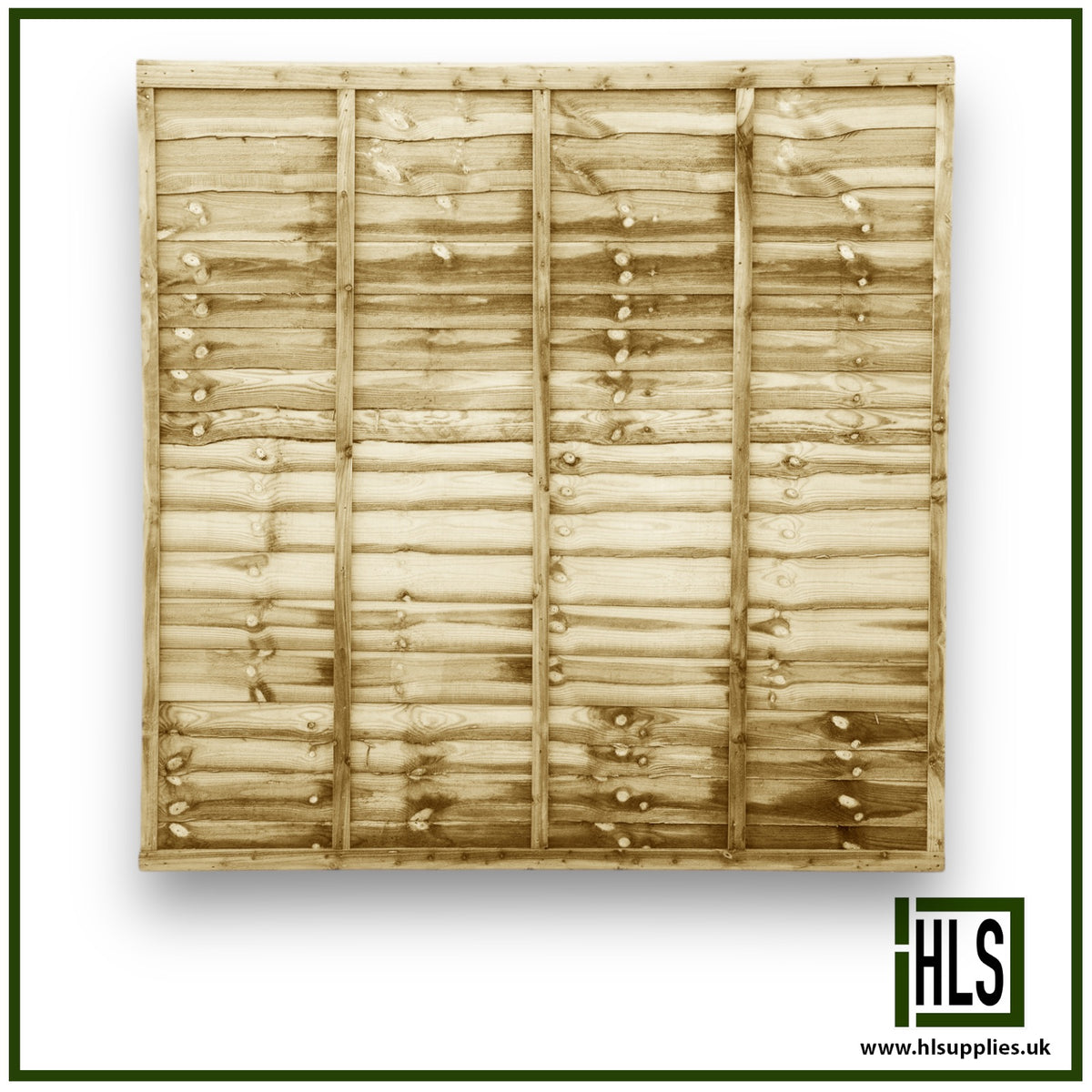 GREEN TANALISED OVERLAP PANEL 6 x 6 – HLSupplies