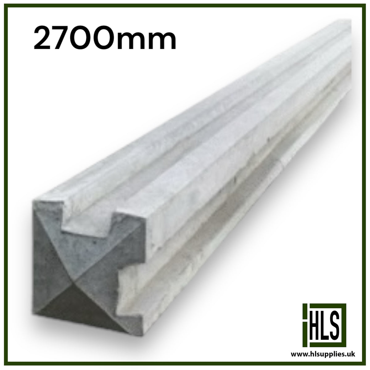 SLOTTED CORNER POSTS PYRAMID TOP 2700 x 125 x 125 – HLSupplies