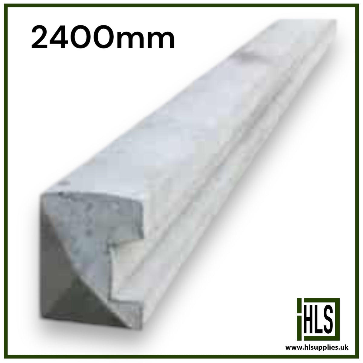 SLOTTED END POSTS PYRAMID TOP - 2400 x 100 x 85 – HLSupplies