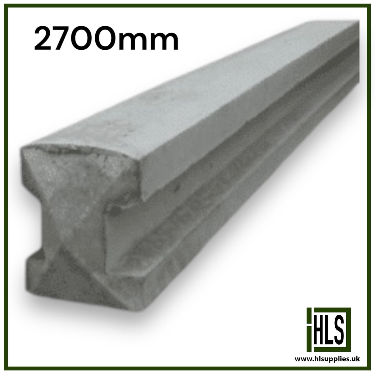 SLOTTED INNER POSTS PYRAMID TOP - 2700 x 100 x 85 – HLSupplies